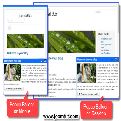 JT Popup Balloon Pro - Display Popup Full Width and AutoHide - JoomTut ...